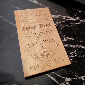 Custom Baseball Dice Board Game: Christmas Gift, Personalized, Wood ...