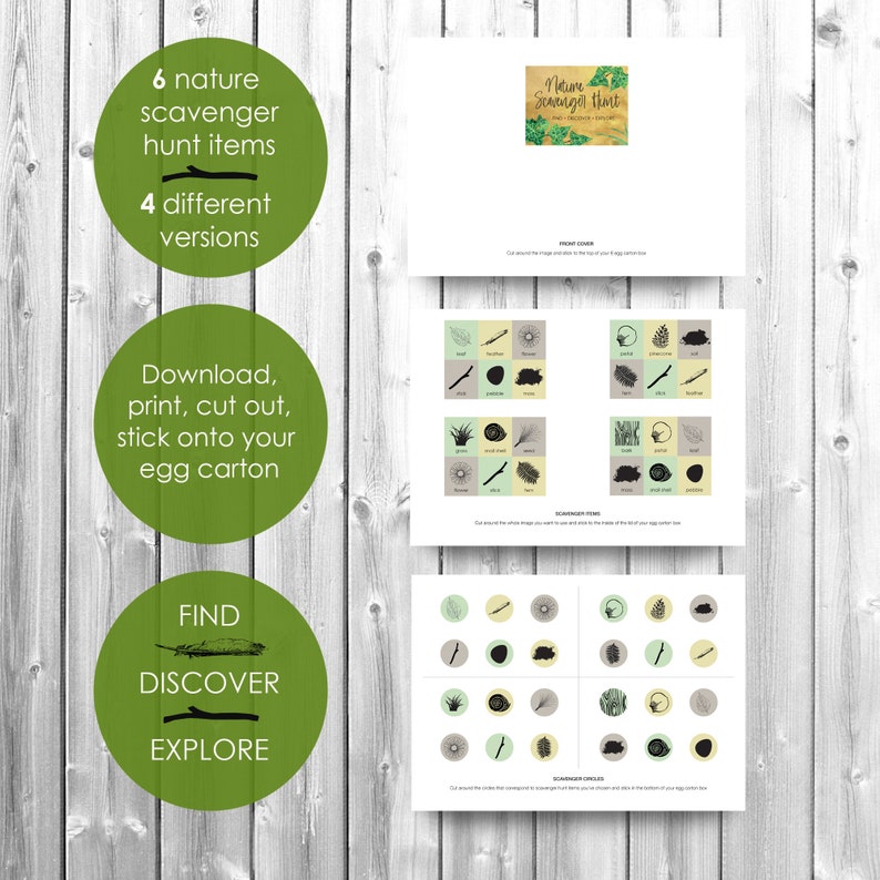 Egg Carton Scavenger Hunt | Outdoor Activities for Kids | Outdoor Toy ...