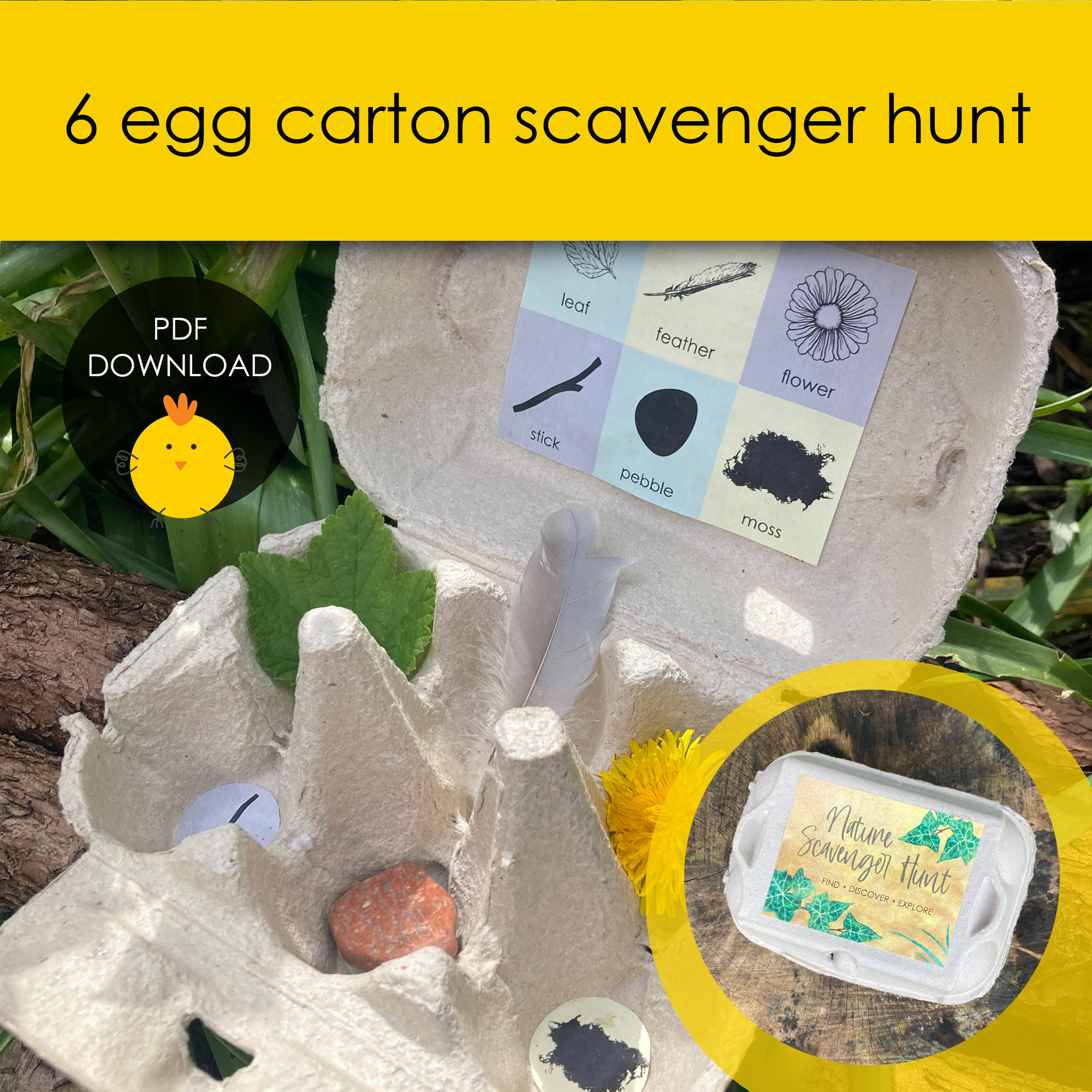 Egg Carton Scavenger Hunt | Outdoor Activities for Kids | Outdoor Toy ...