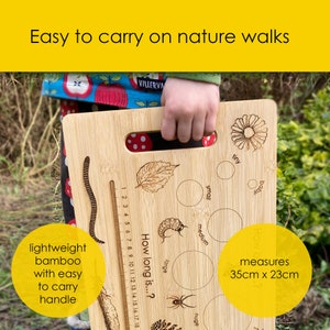 Bamboo Nature Scavenger Hunt Board: Outdoor Learning Toy - Etsy UK