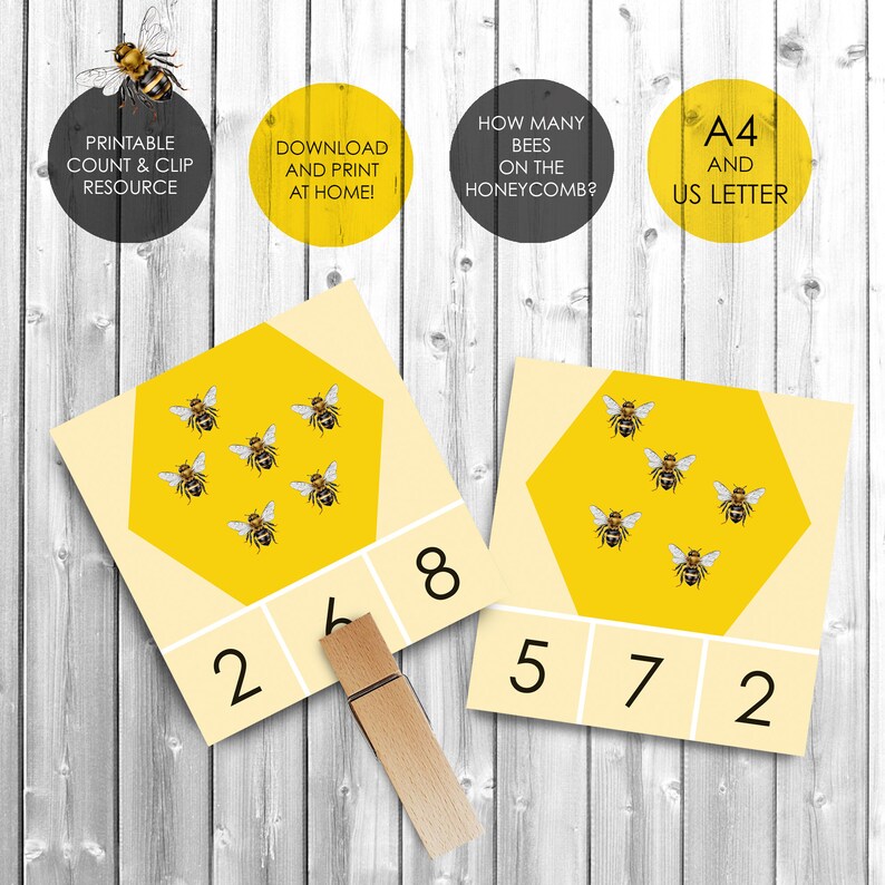 Clip and Count Flash Cards Number Flash Cards Counting Flash Cards ...