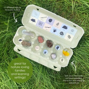 12 Egg Carton Scavenger Hunt Outdoor Activity for Kids - Etsy