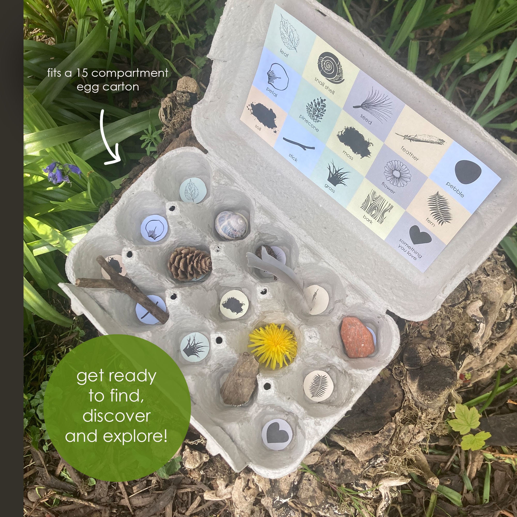 Egg Carton Scavenger Hunt | Outdoor Activities for Kids | Outdoor Toy ...