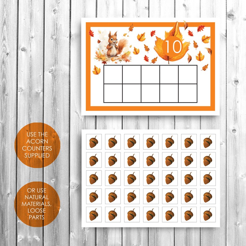 Tens Frame Numbers Early Years Maths Counting Flash Cards Number Cards ...