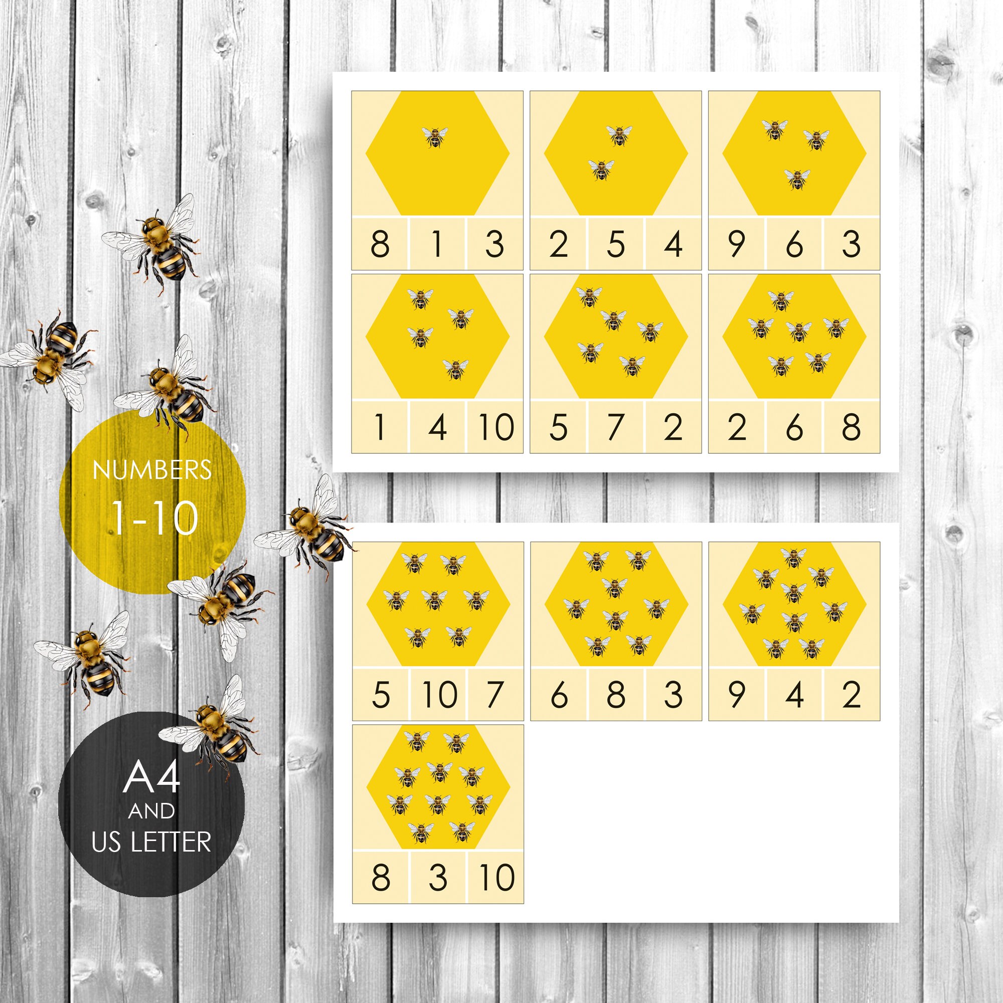 Clip and Count Flash Cards Number Flash Cards Counting Flash Cards ...