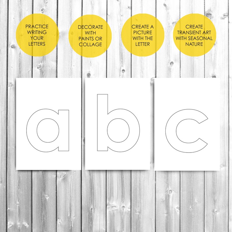 Large Alphabet Block Lowercase Letters for Classroom Block Letter of ...