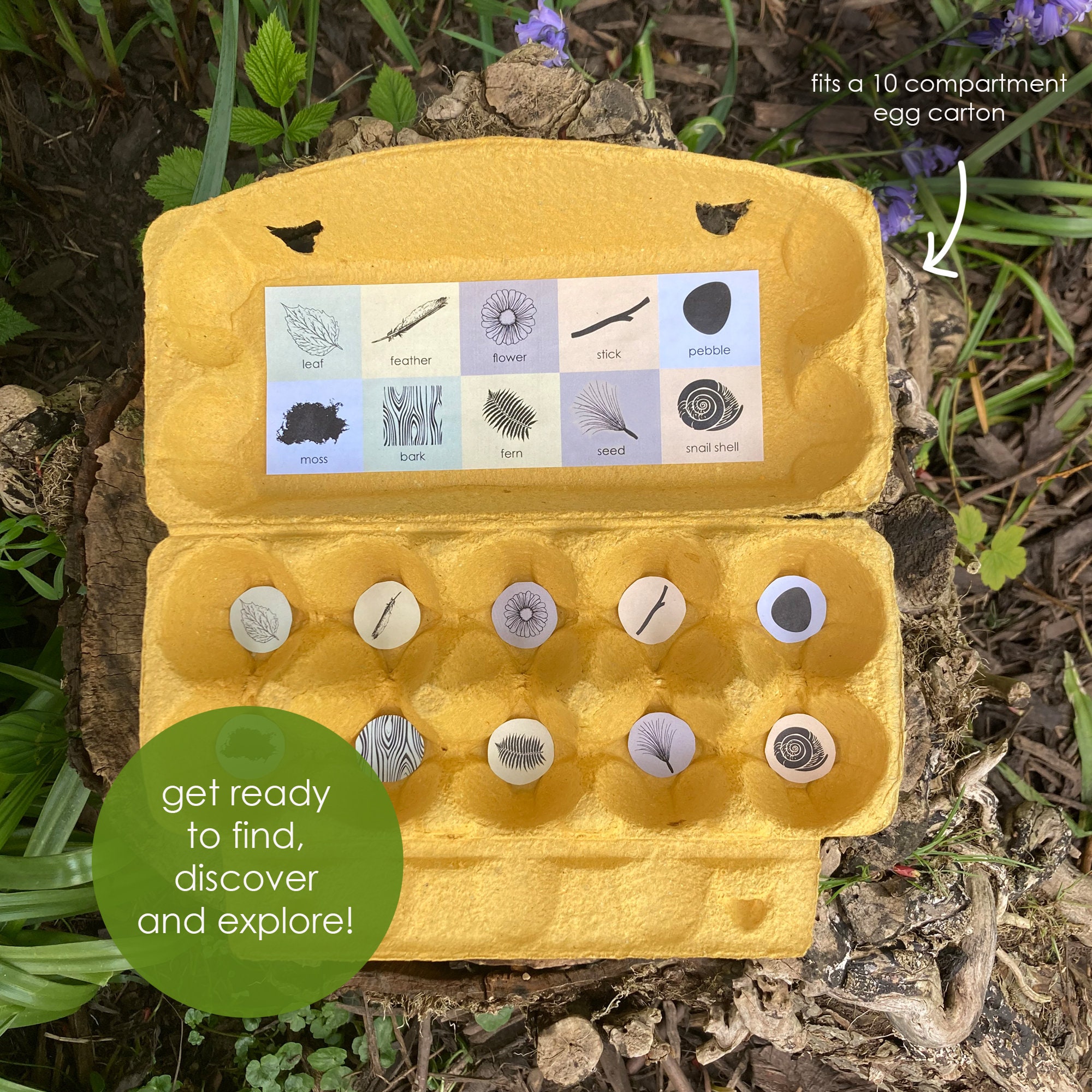 Egg Carton Scavenger Hunt | Outdoor Activities for Kids | Outdoor Toy ...