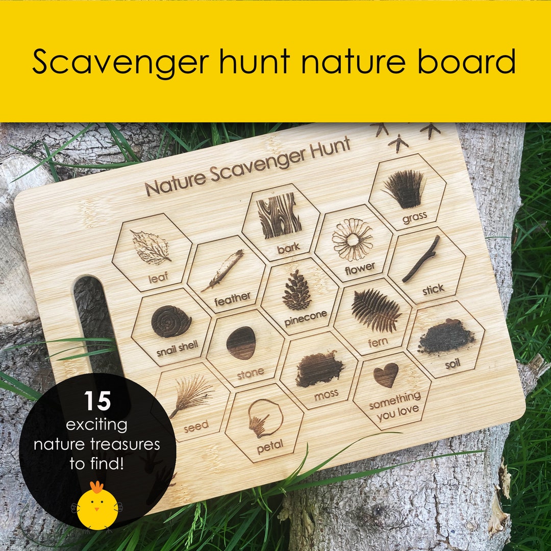 Nature Trail Board Scavenger Board Forest School Outdoor Toy Outdoor ...