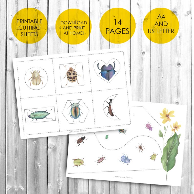 Minibeast Scissor Skills Cutting Practice Worksheets for Fine Motor - Etsy