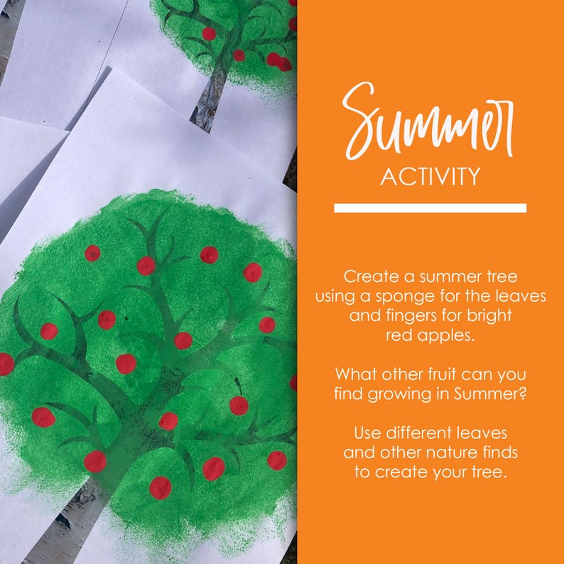 Blossom Tree Craft , Nature Tree Silhouette Art Activity, Fine Motor ...