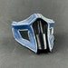 Blue Ninja Light-up Mask - Rave Mask - Ninja Mask - Fighter Mask ...