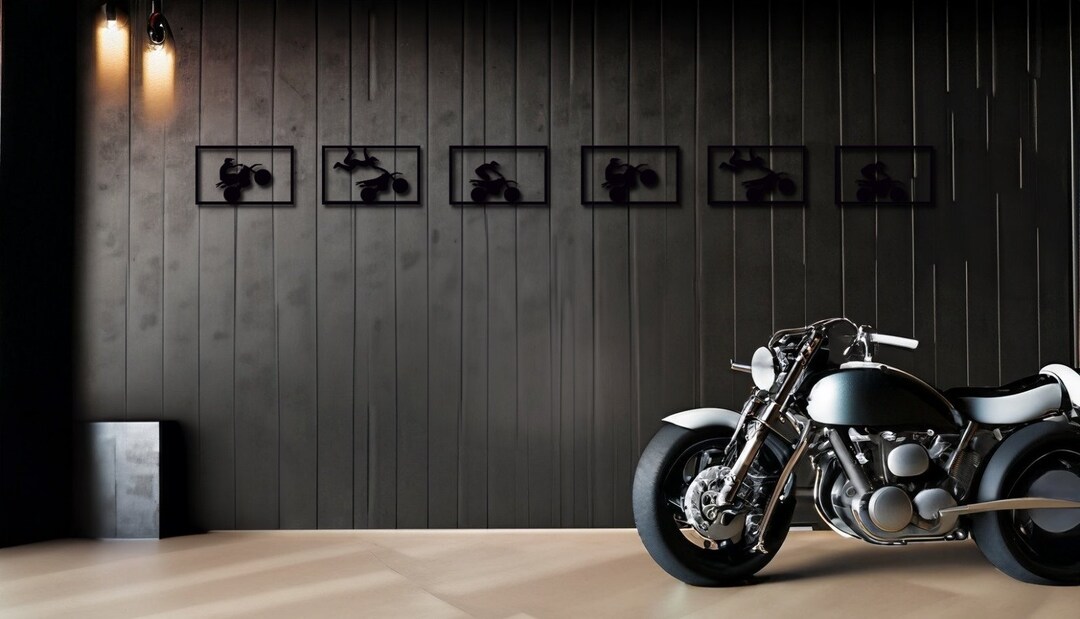 Motorcycle Club Decor, Retro Motor Wall Art, Motorcycle Decor ...