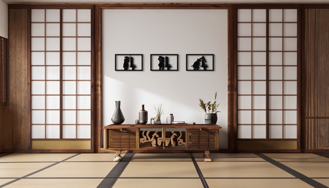 Samurai Decor, Samurai Room Decor, Retro Samurai Decor, Minimalist ...