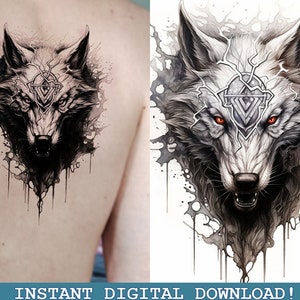 Yggdrasil Tree of Life Tattoo Design Instant Digital L Download Norse ...
