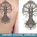 Vegvisir viking Compass, Valknut and Wolf Temporary Tattoo Norse ...