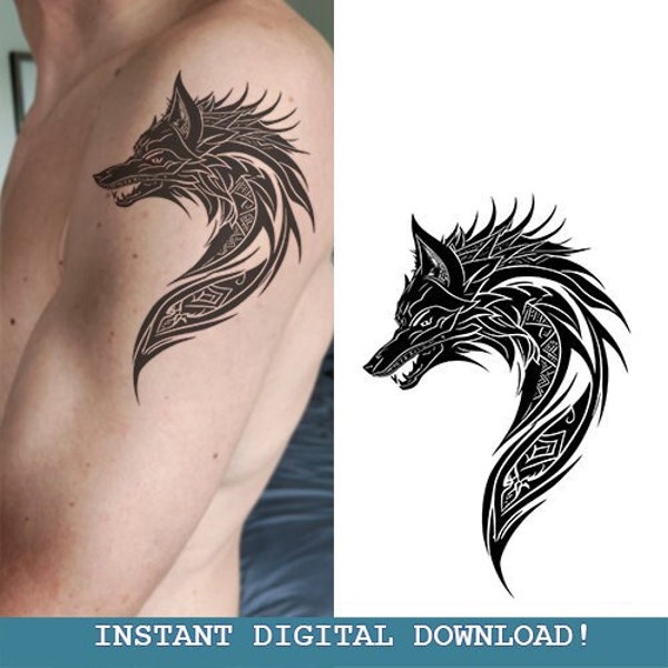Fenrir Tattoo - Etsy