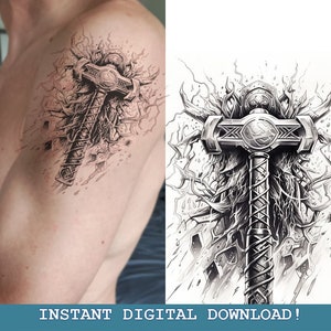 thor hammer tattoos