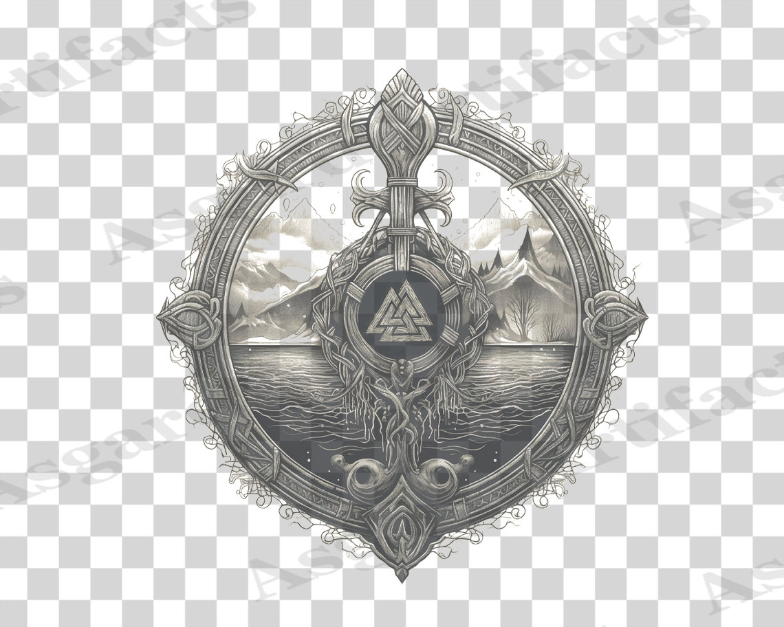 Norse Tribes Valknut Tattoo Design Instant Digital Download ...