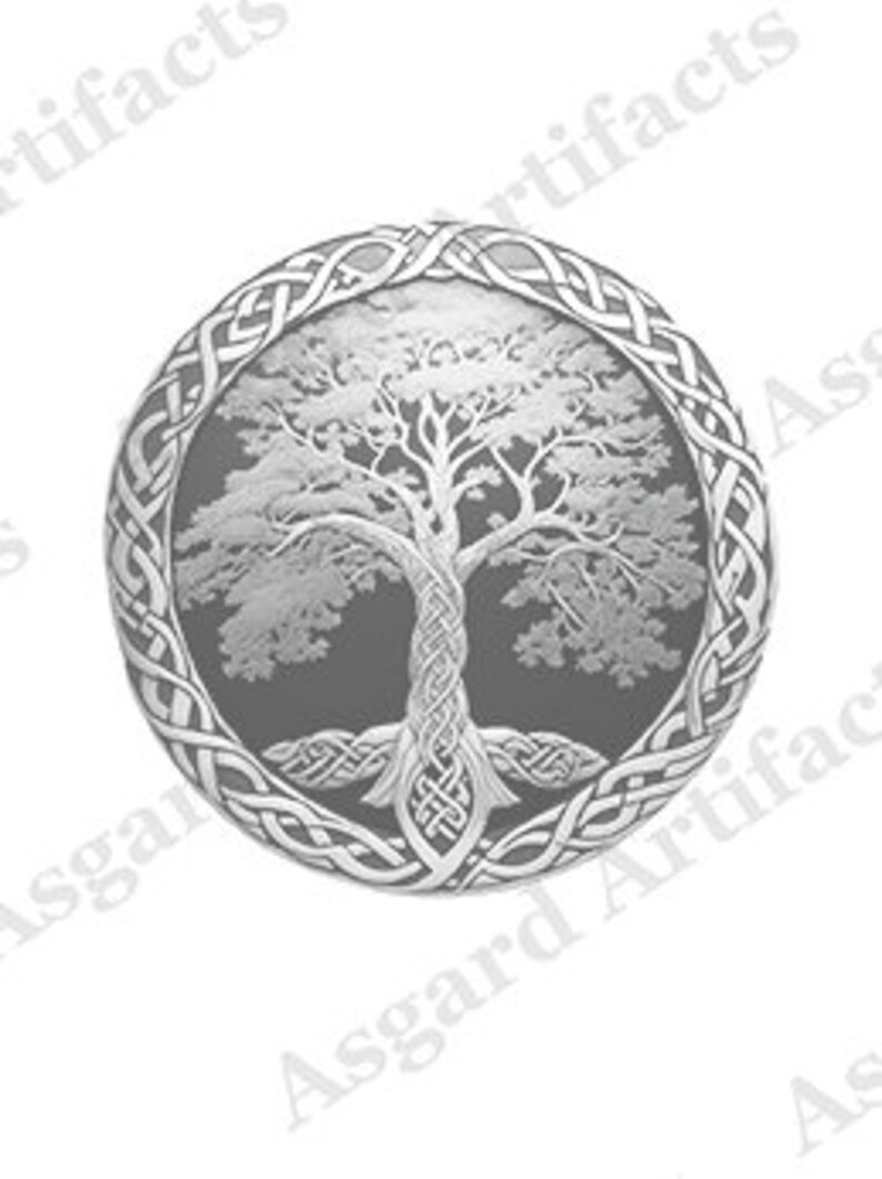 Yggdrasil World Tree Tattoo Design Instant Digital L Download | Norse ...