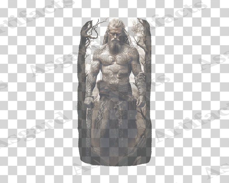 Viking Tattoo Design Instant Digital Download | Transparent Background ...
