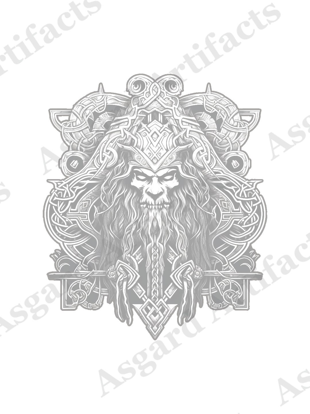 Berserker Warrior Unique Tattoo Design Instant Digital Download Norse ...