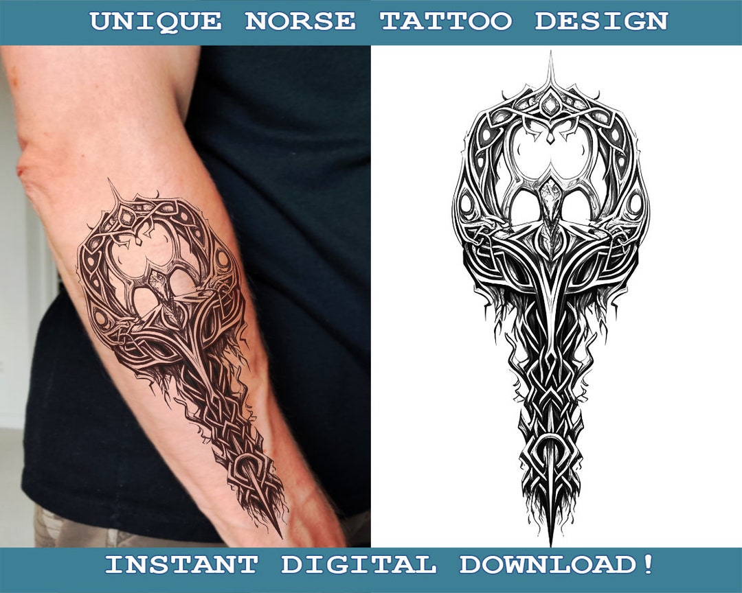 Tribal Tattoo Design Instant Digital Download | Transparent Background ...