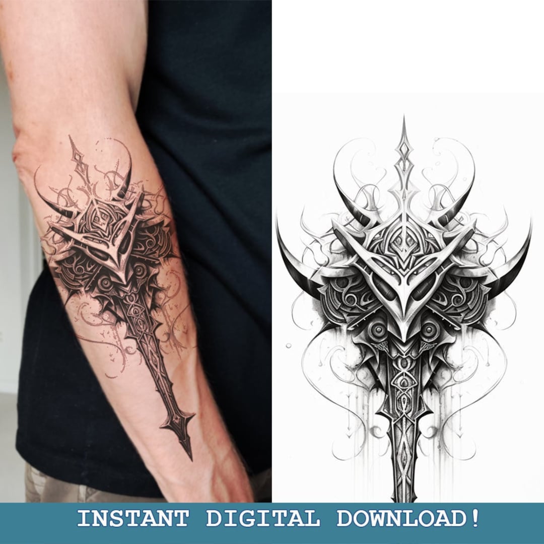 Valkyrie Tattoo Set of 4 Instant Digital Download|norse Mythology ...