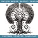 Yggdrasil Unique Tattoo Design in 2 Variants Instant Digital Download ...