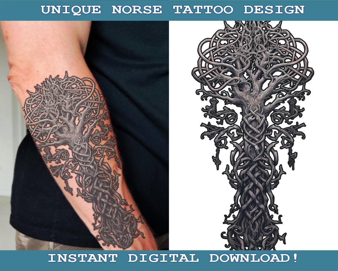 Yggdrasil Sleeve Tattoo Yggdrasil Tattoo On Leg – Best Tattoo Ideas