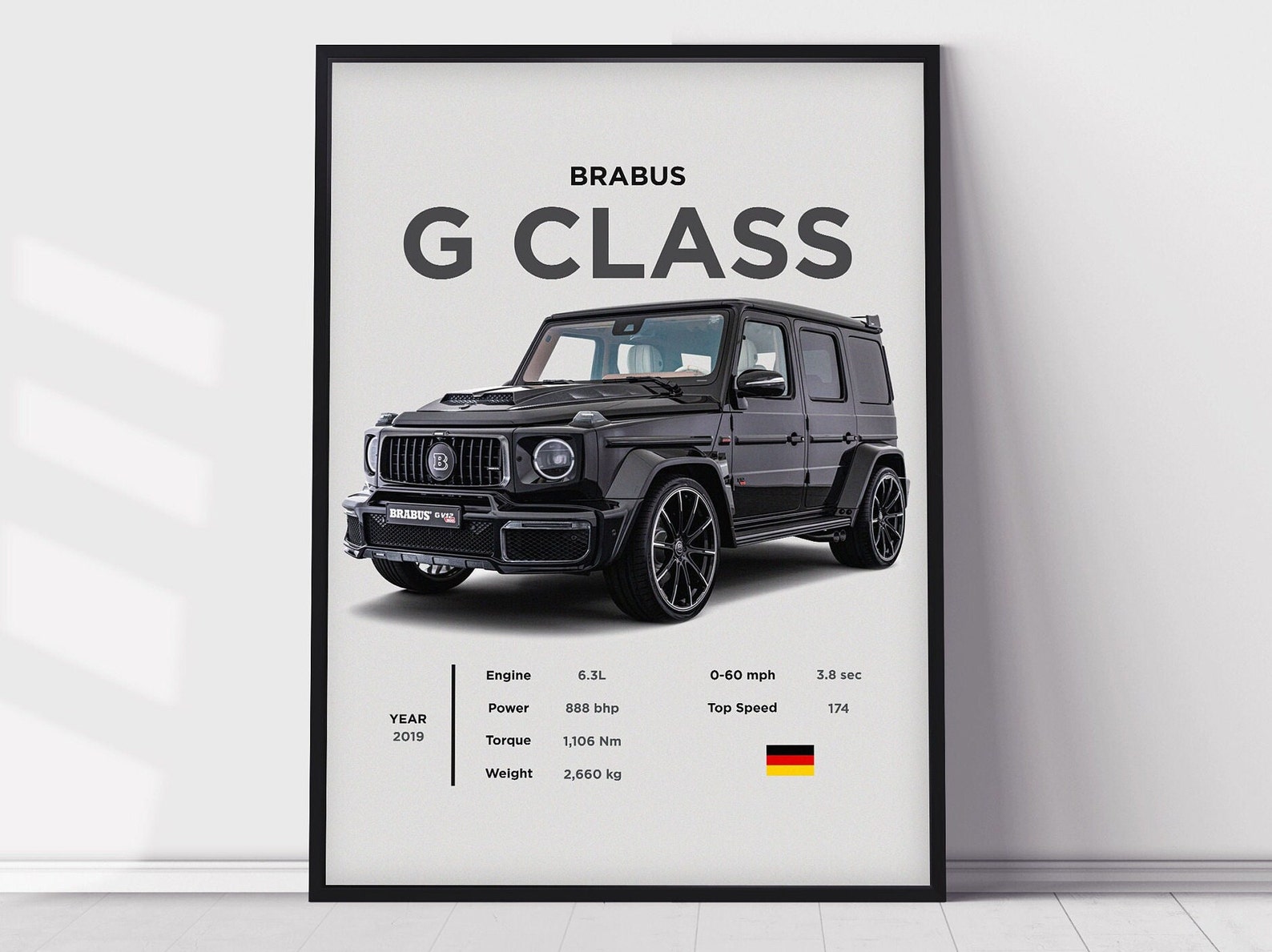 Brabus G-class Poster Print, Boys Room Decor, Home Office Art, Room ...