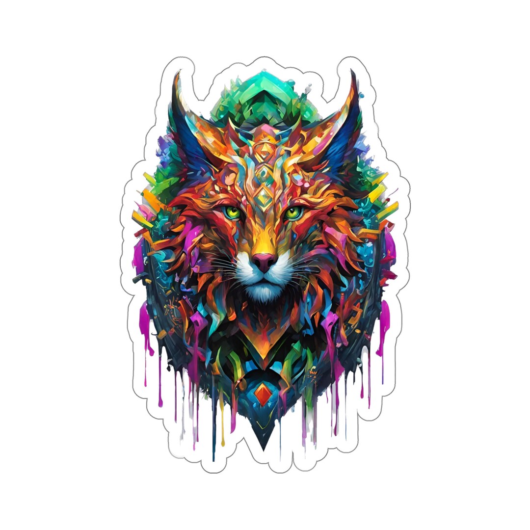 Digital Lynx II Kiss-cut Stickers - Etsy