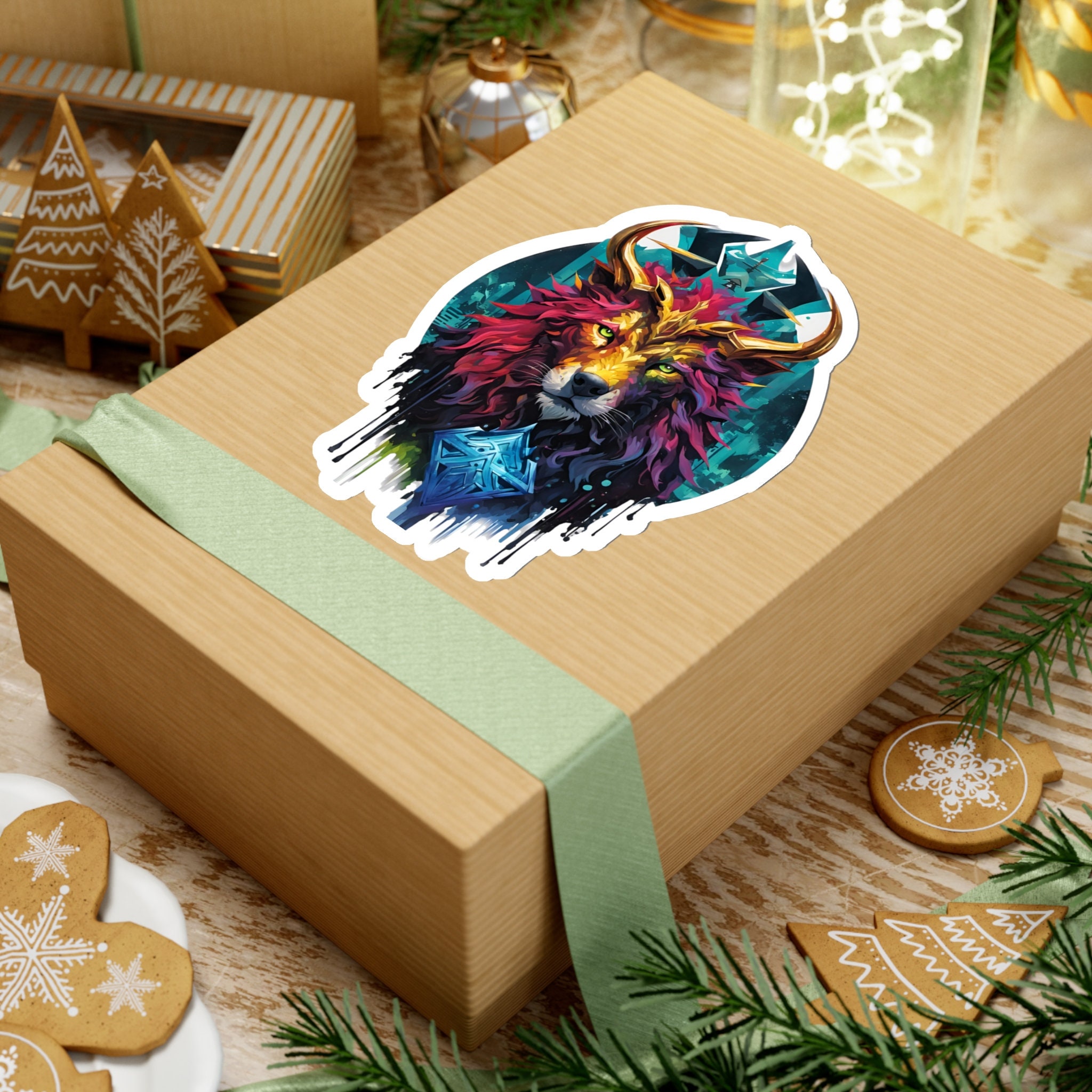 Ice Lion King Kiss-cut Stickers - Etsy