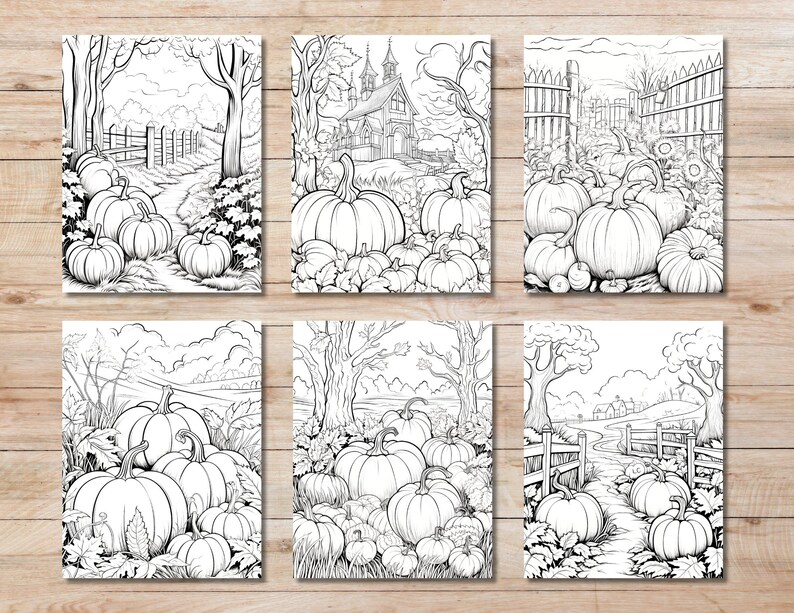 Autumn Harvest Coloring Pages Pumpkin Patches Coloring Pages Adult ...
