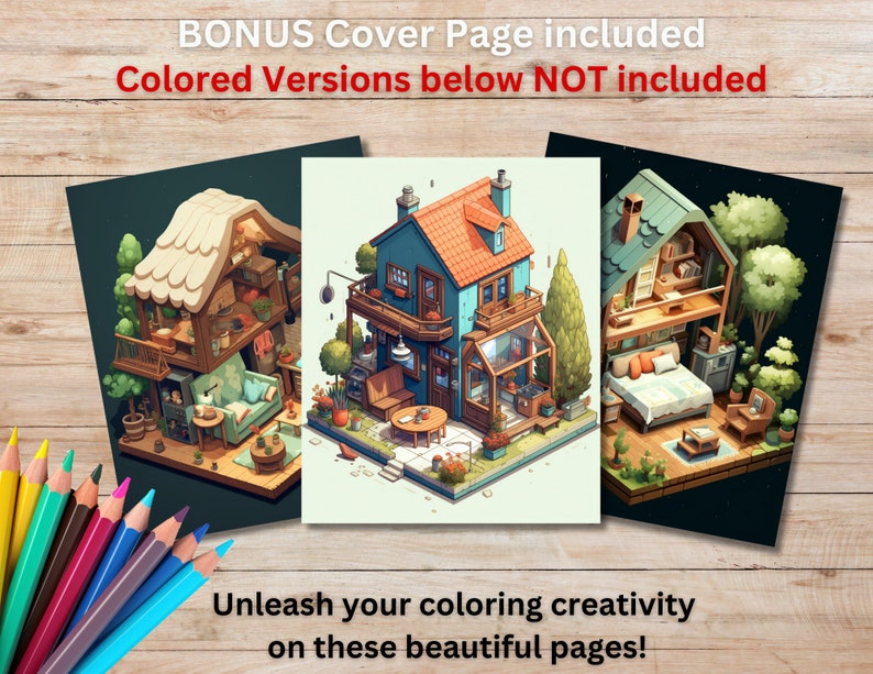 Cute House Interior Coloring Pages Isometric Room Coloring Pages Cute ...