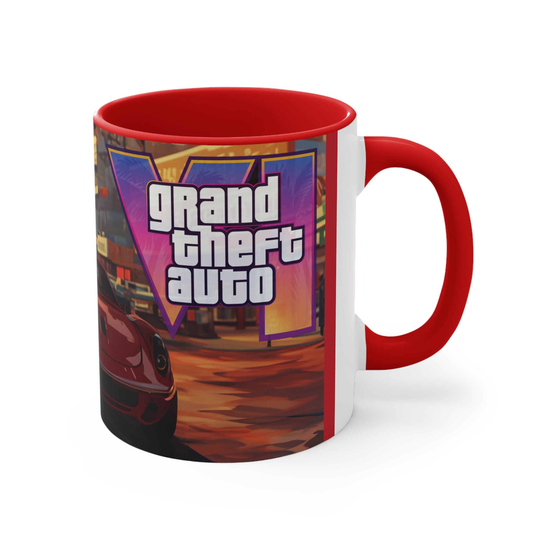 GTA VI Logo Mug, Lucia Fan Art, Vice City Mug, Gamer Coffee Mug, Latina ...