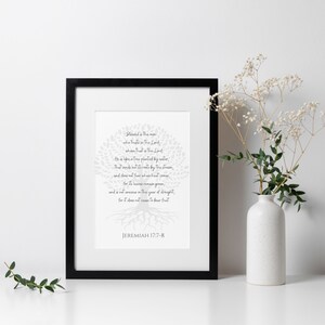 Jeremiah 17:7-8, Blessed is the Man That Trusts in the Lord, Bible ...