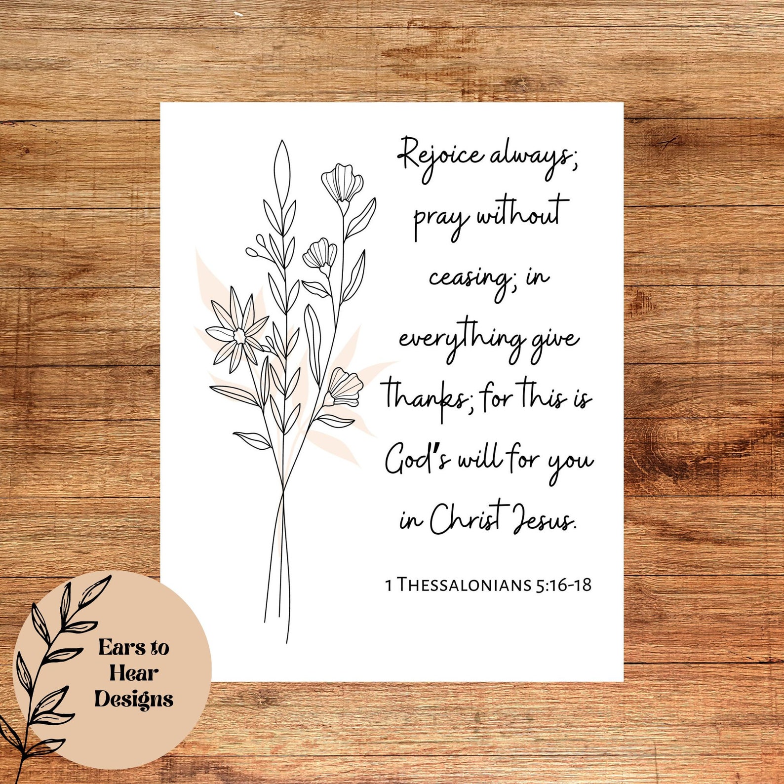 1 Thessalonians 5:18, Rejoice Always, Give Thanks in All Circumstances ...