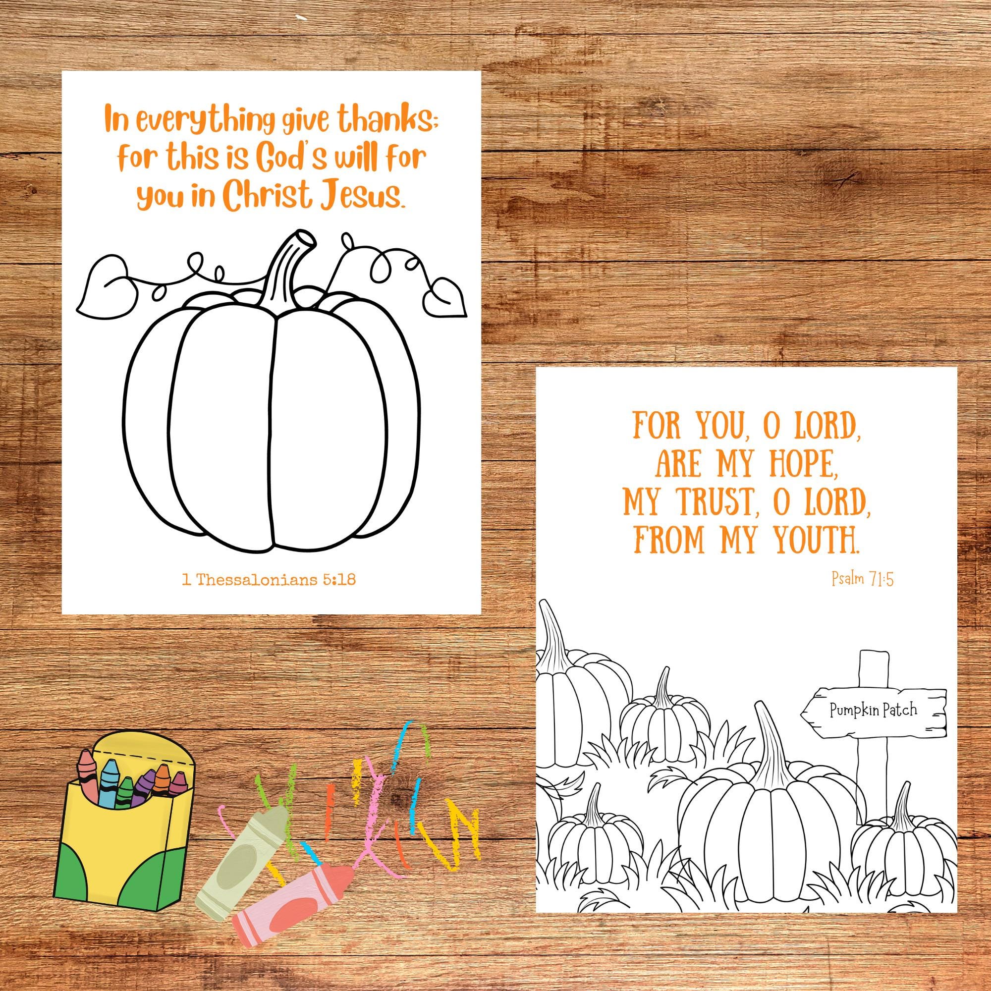 Gospel Pumpkin Activity Bundle, Christian Kids Fall Thanksgiving ...