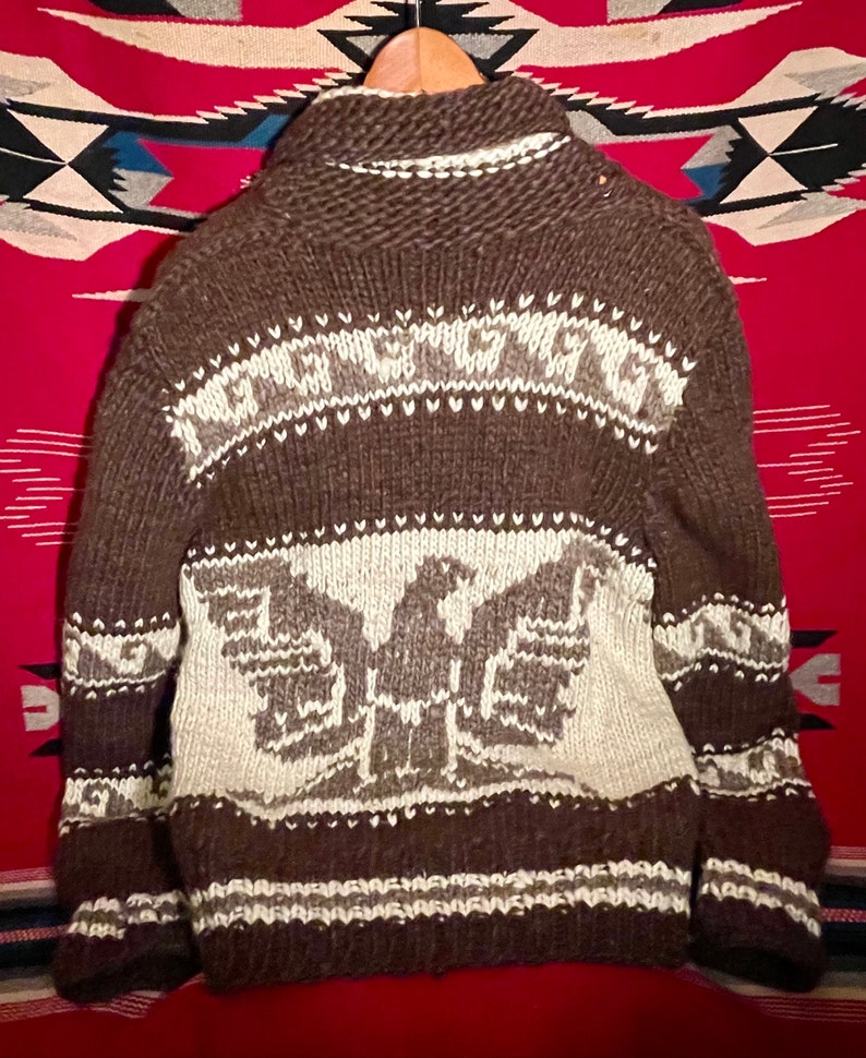 Vintage Cowichan Native Sweater - Etsy