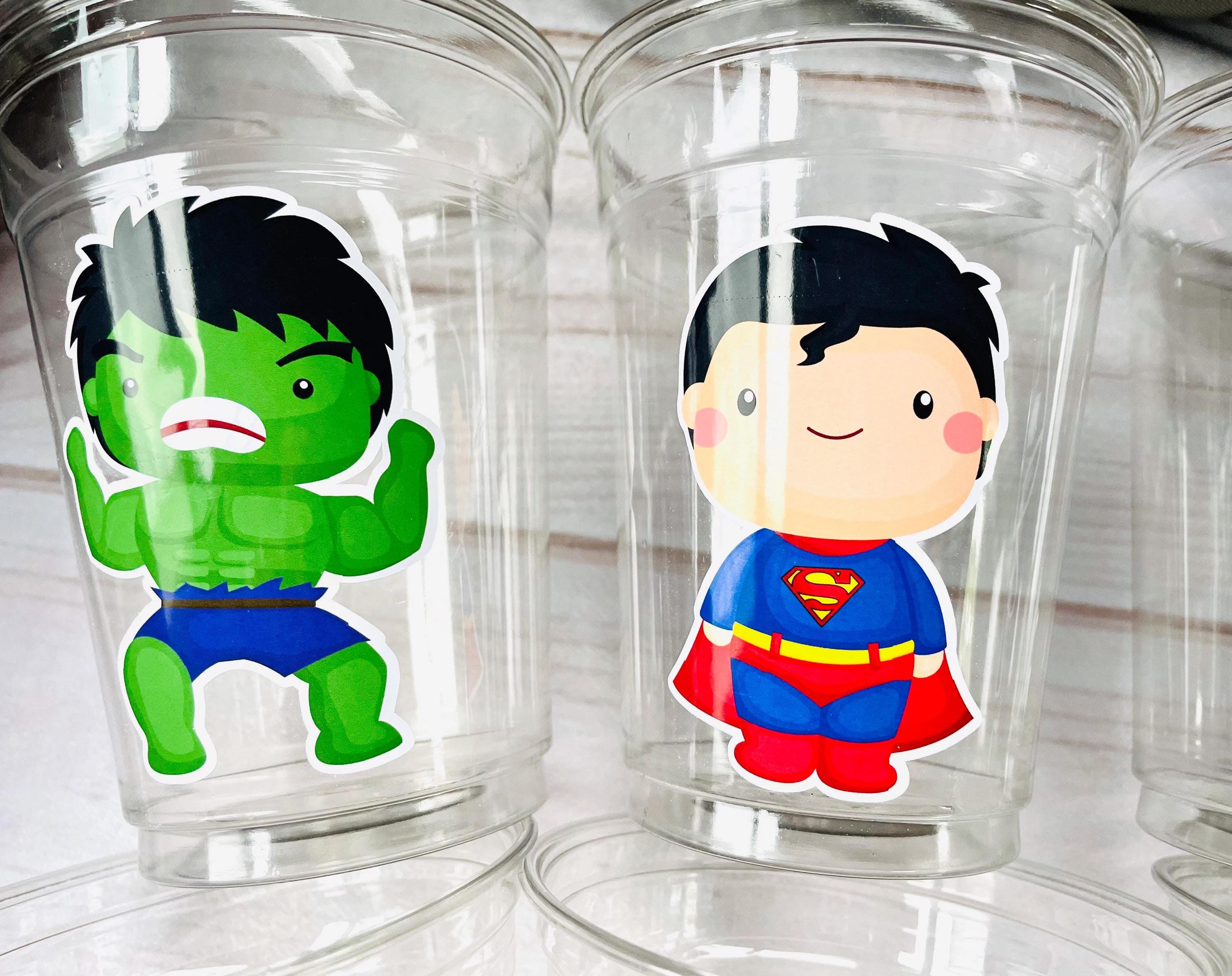 Superhero Party Cups, 16oz Disposable Cups - Etsy