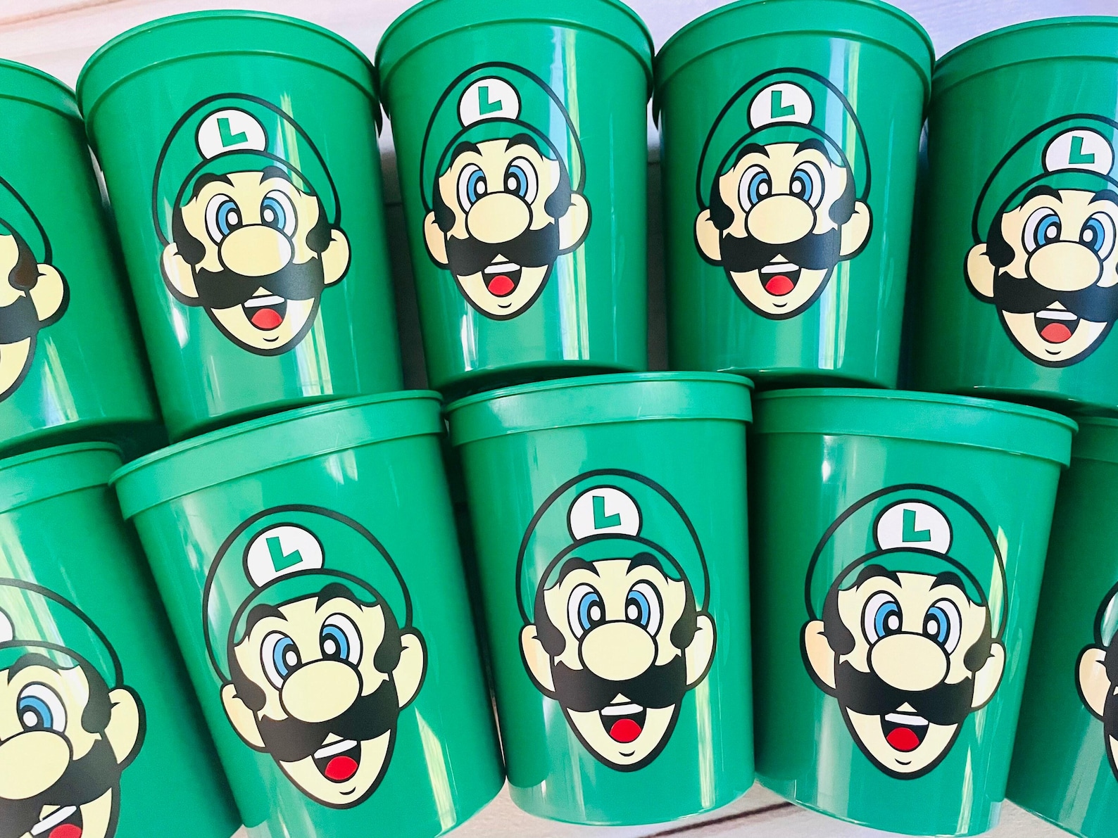 Super Mario Party Cups - 16oz Stadium Cups - Etsy
