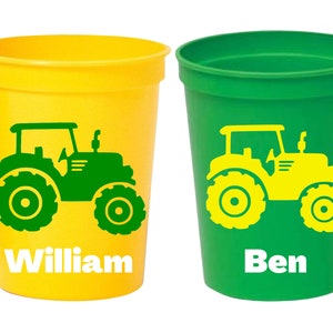 Tractor Party Cups - 16oz Stadium Cups - Etsy