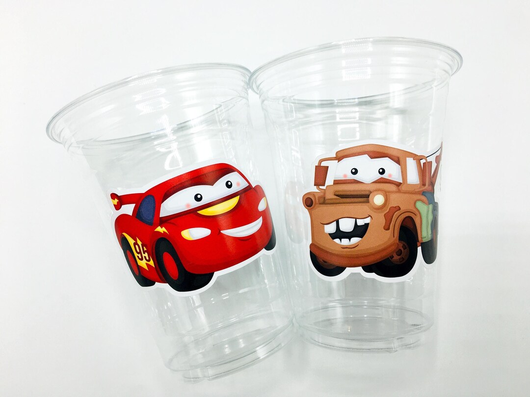 Cars Party Cups - 16oz Disposable Cups - Etsy