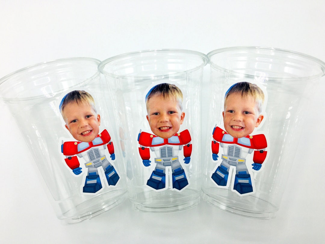 Optimus Prime Face Party Cups - 16oz Disposable Cups (transformers) - Etsy