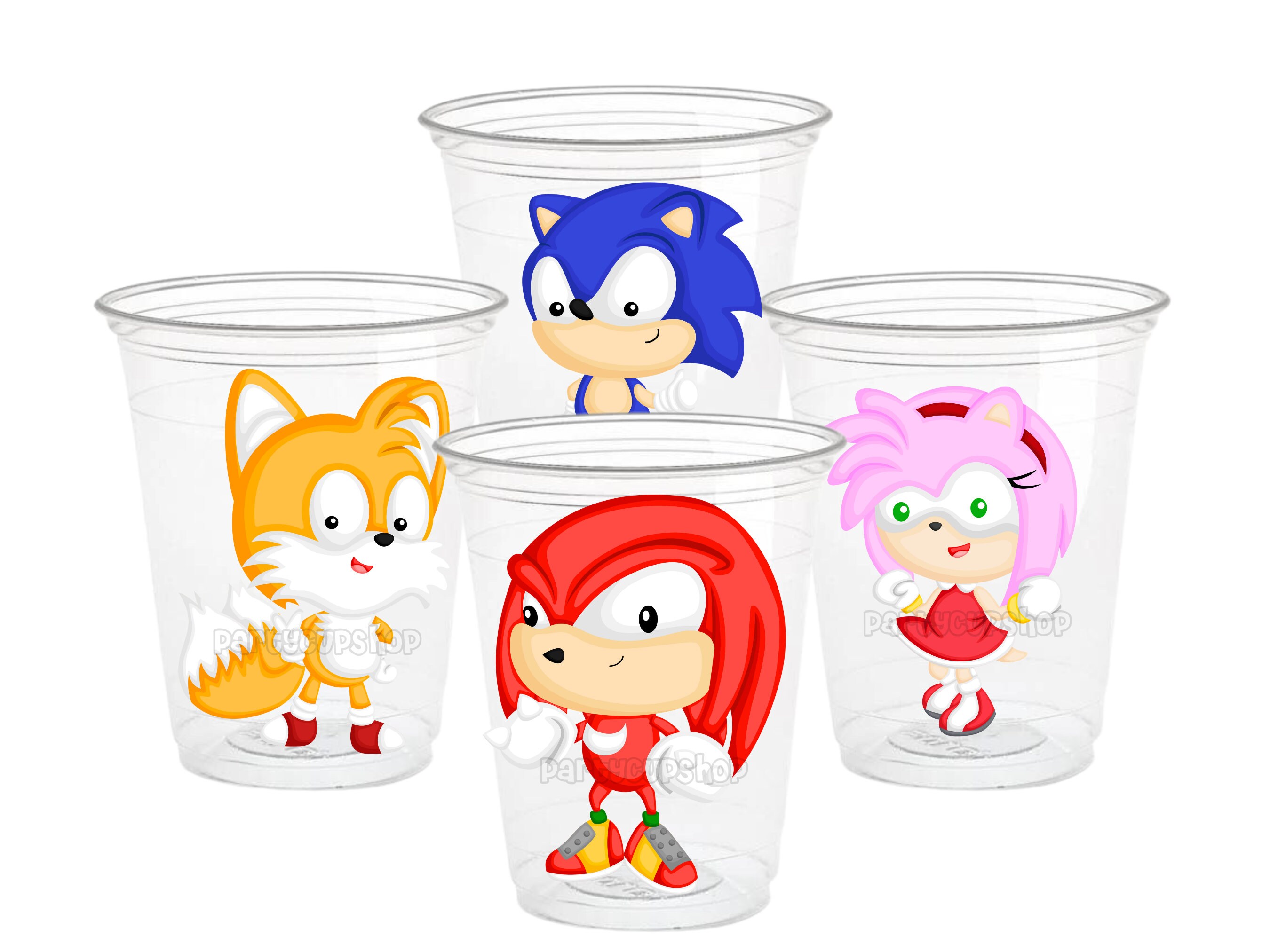 Sonic the Hedgehog Party Cups 16oz Disposable Cups - Etsy