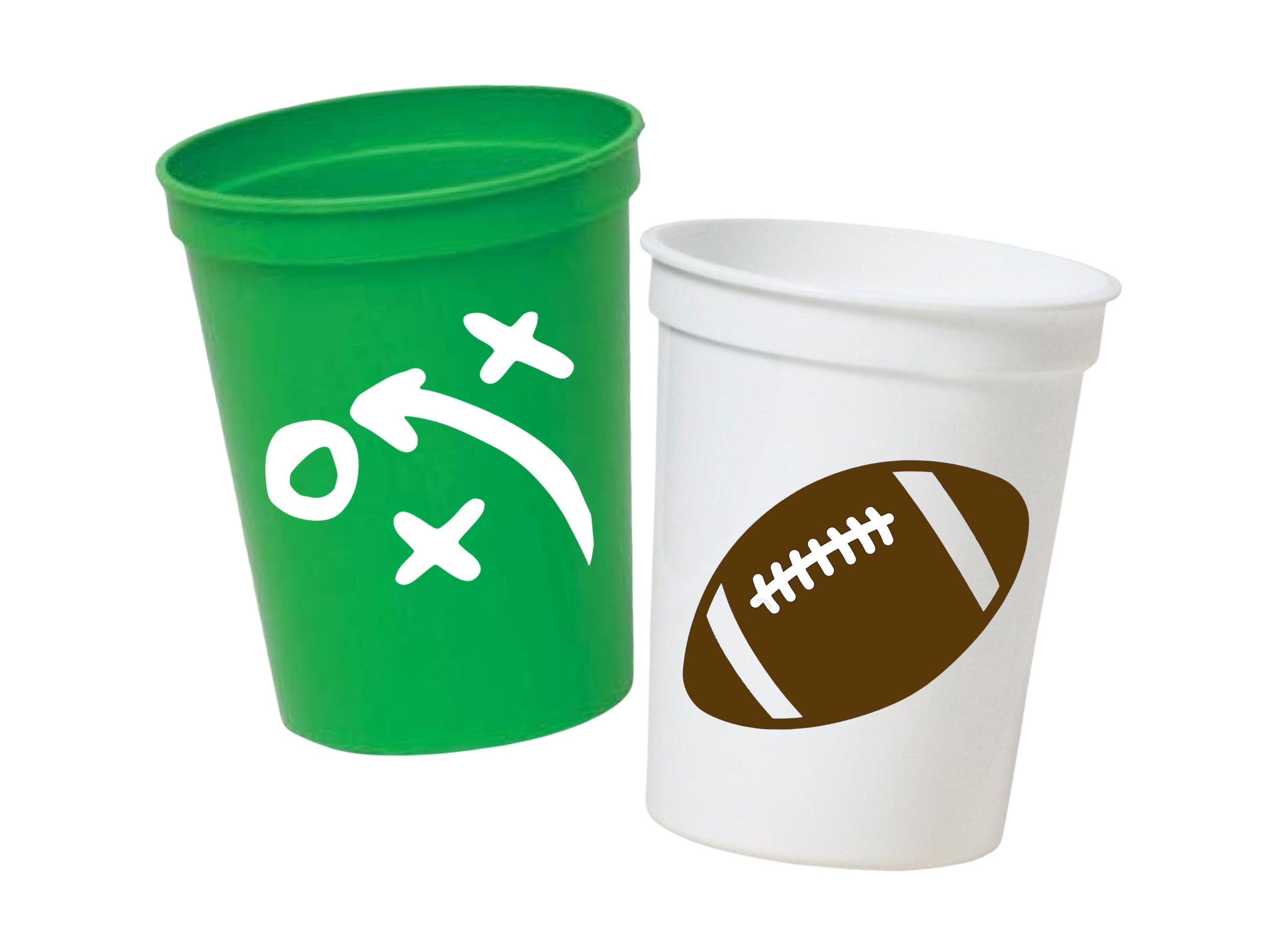 Football Party Cups 16oz Stadium Cups - Etsy