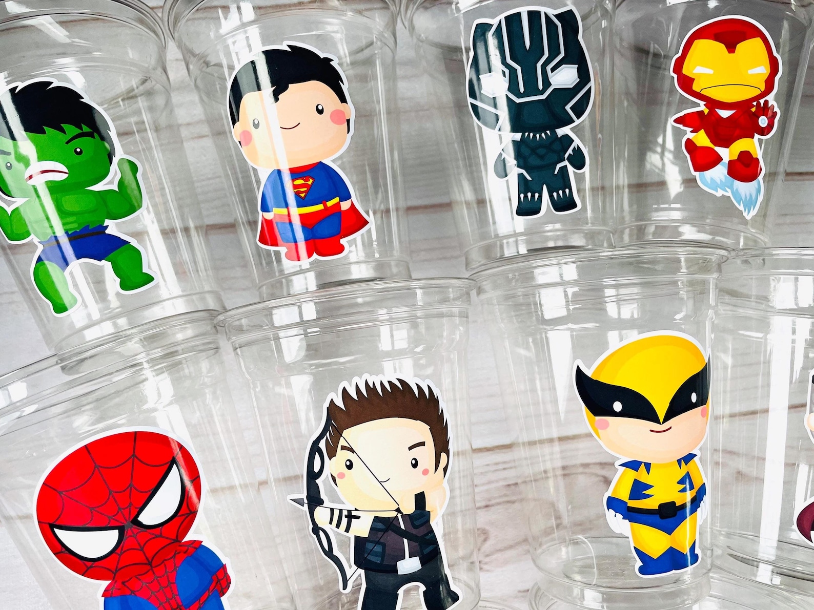 Superhero Party Cups, 16oz Disposable Cups - Etsy