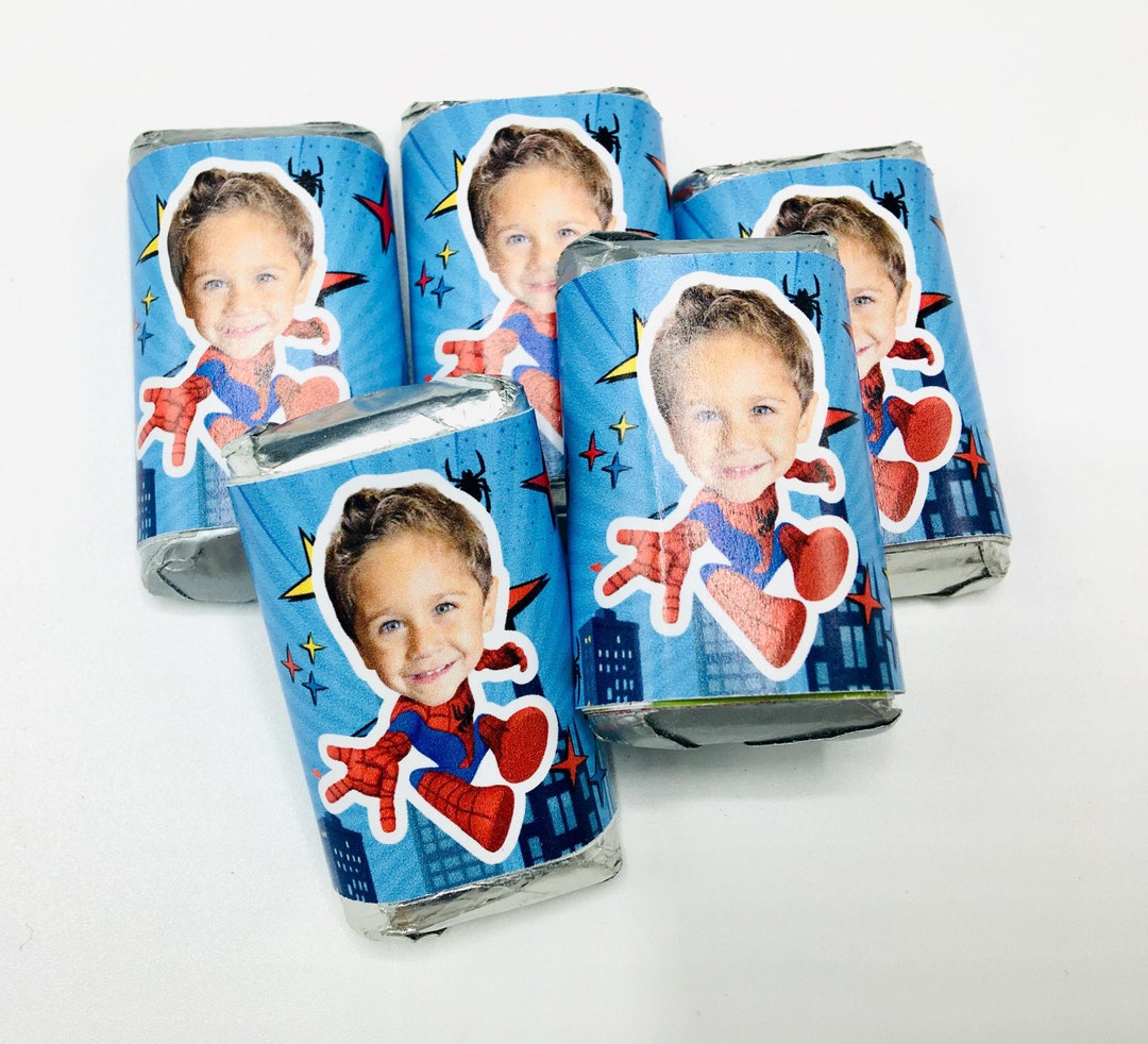 Spiderman Party Favors - Face Candy Wrappers - Etsy