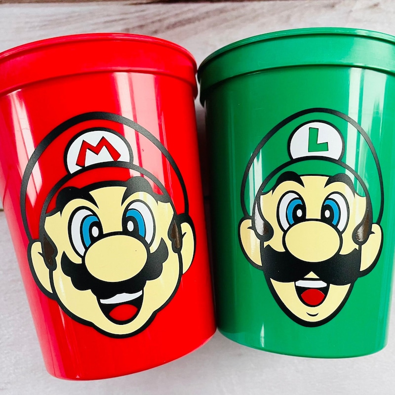 Plastic Super Mario Cup - Etsy