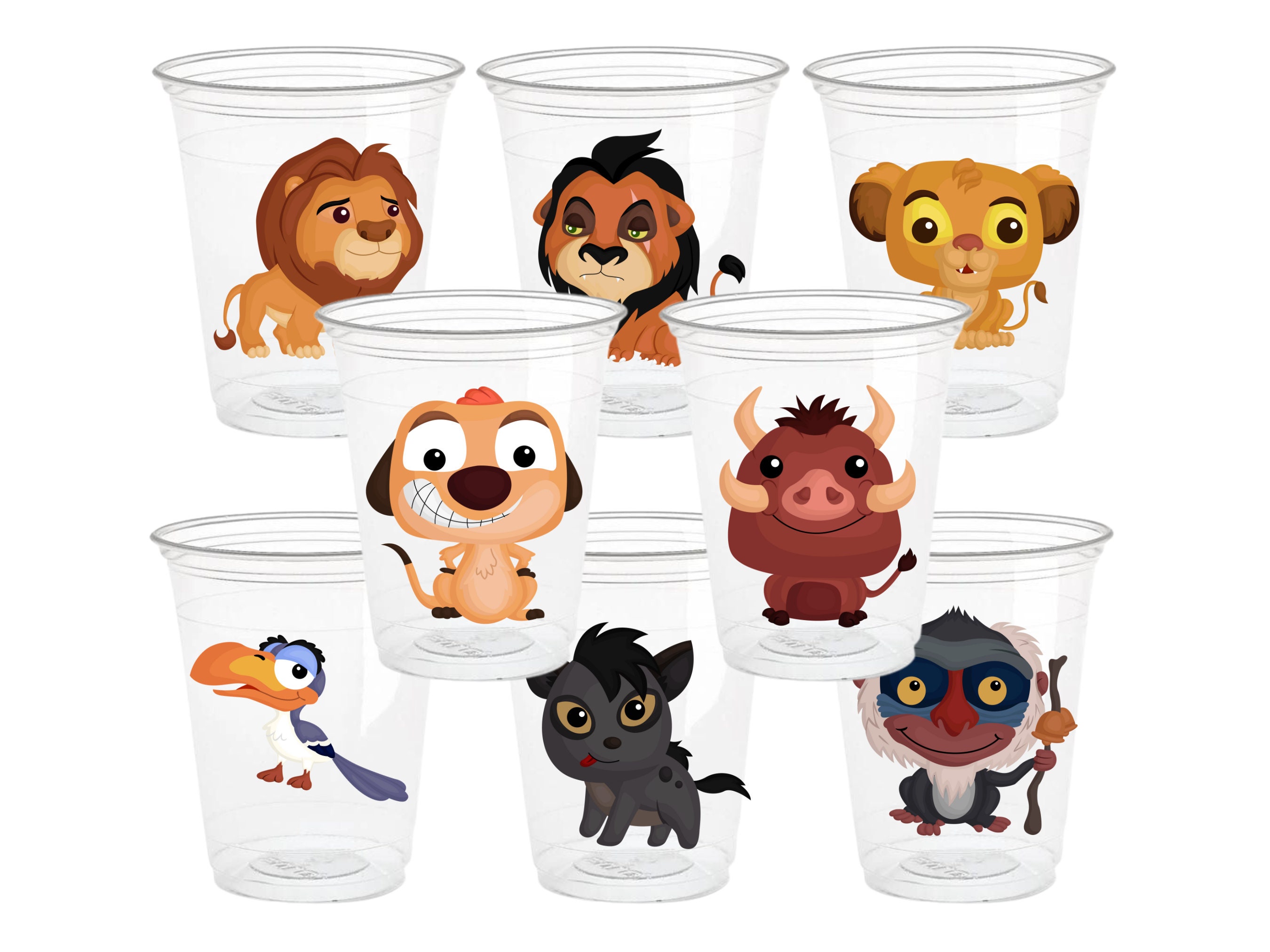 Lion King Party Cups 16oz Disposable Cups - Etsy